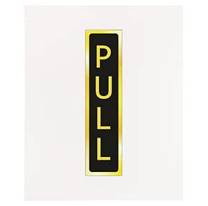 Pull - Sign Sticker, Waterproof Sticker Signage : Amazon.in: Office ...