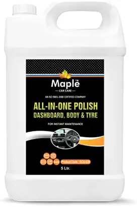 Maple Car Care All In One Dashboard, Body and Tyre Polish,(5 Ltr pack ...