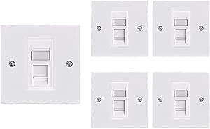 Amazon.in: Buy DKURVE® Wall / Face Plates Cat5E Cat6 Ethernet RJ45 Face ...