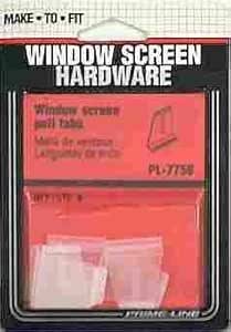 Prime-Line Spline Channel Pull Tabs Plastic White Carded Pack / 6 ...