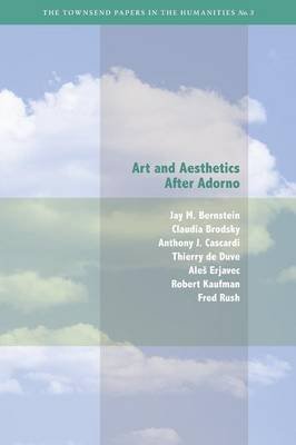 [Art and Aesthetics After Adorno] (By: J. M. Bernstein) [published ...