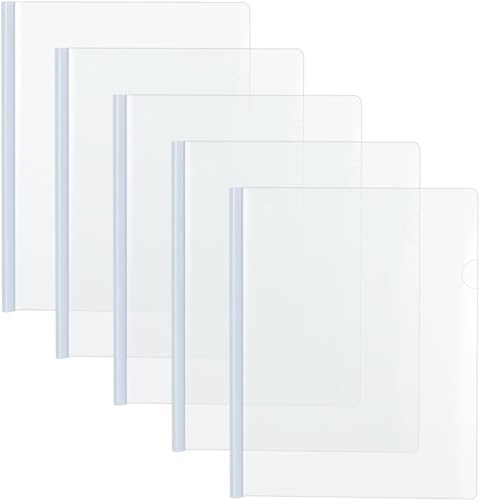 Baraky 10 Pack Sliding Bar Clear Report Covers, Transparent Resume ...