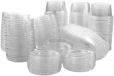 Amazon.com: Freshware Plastic Portion Cups with Lids [2 Ounce, 100 Sets ...