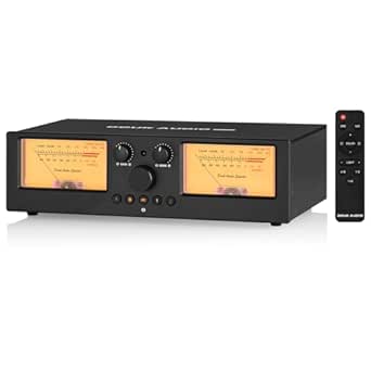 Amazon.com: Douk Audio VU3 PRO Dual Analog VU Meter, 2-Way Amplifier ...