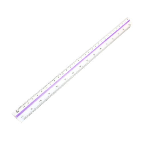 Alcoa PrimeDraughtsman Triangle Scale Ruler 1:20 1:25 1:50 1:75 1:100 1 ...
