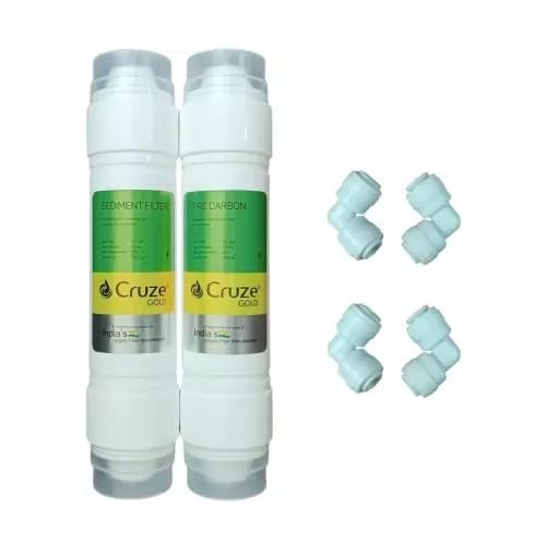DPS Cruze Carbon Filter with Sediment Filter, RO Inline Filter Kit ...