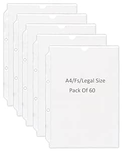 Shining Zon PVC Margin Punch Folder File Plastic Sheet Extra Thick ...