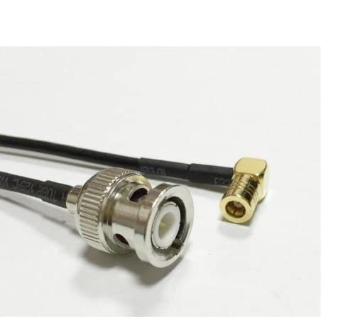 Elecbee SMB Female Right Angle to BNC Male 30cm Pigtail Cable RG174 ...