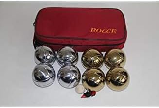 Amazon.com : BuyBocceBalls Listing -73mm Metal Bocce/Petanque Set with ...