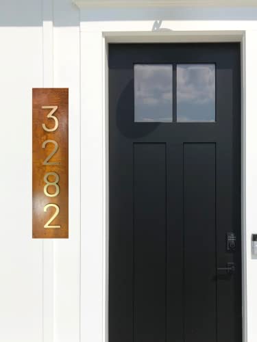 Amazon.com: Coronado Rust House Numbers, Modern House Numbers Sign ...