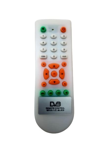 Buy Unbreakable Remote DD Free Dish-DVB DTH Box, (White Mini, Remote ...