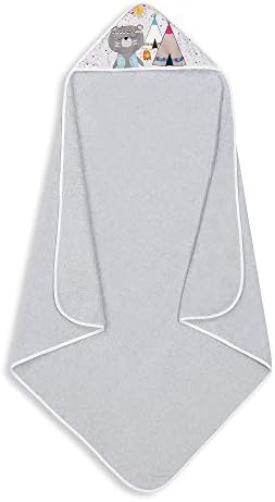 Interbaby Bath Cape 400 GSM Cotton Terry Indio Model Grey 100 x 100 cm ...