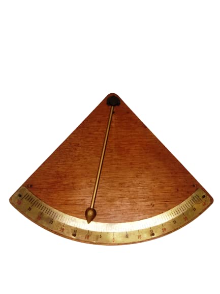 Brass Blessing : Large - Vintage Marine Clinometer - Wooden & Brass ...