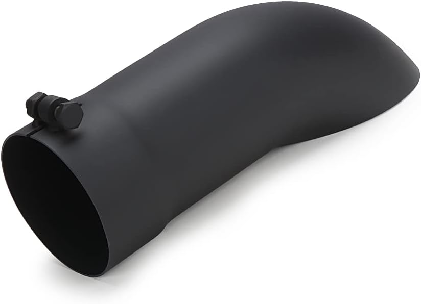 Amazon.com: A-KARCK Turn Down Exhaust Tip 3" Inlet, Black Tailpipe Tip ...