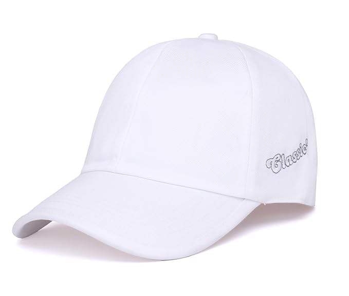 Buy C CLASSIC Plain White Cotton Cap for Classy Looks at Amazon.in