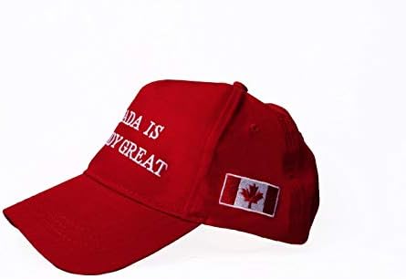 Mapox Corp. Canada is Already Great Cap with Canadian Flag Adjustable ...