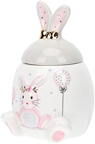 Amazon.com: PRETYZOOM Ceramic Bunny Jar Decorative Easter Canister With ...