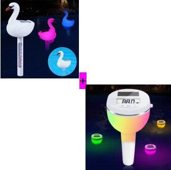 Amazon.com: KingSom Floating Pool Thermometer,Solar Pool Thermometer ...