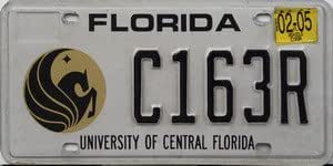 Amazon.com: Florida University of Central Florida License Plate black ...