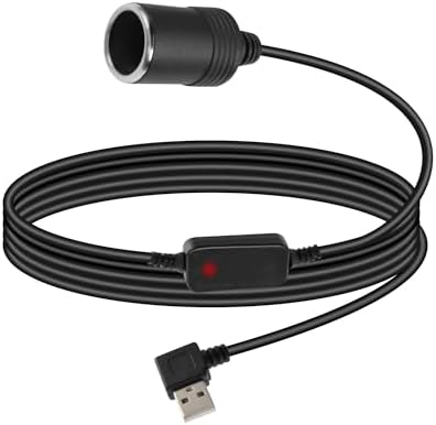 Amazon.com: RIIEYOCA USB A Male to Cigarette Lighter Socket Converter ...