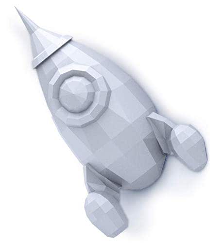 ORIGADREAM, Papercraft 3D Puzzle Kit Rocket, Pre-cut kit for Adults ...