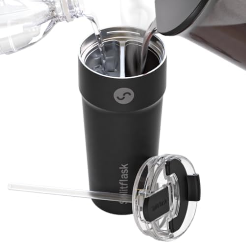 Amazon.com | Splitflask 2-in-1 Hot & Cold Vacuum Insulated 30oz Tumbler ...