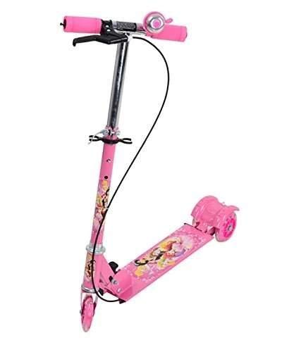nirvisha 3-wheel height adjustable folding kick kids scooty scooter toy ...