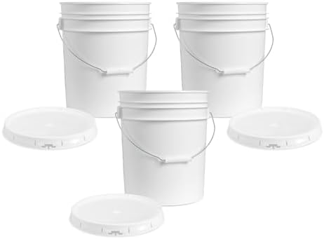 Amazon.com: ePackageSupply, 5 Gallon Plastic Bucket with Airtight Lid I ...