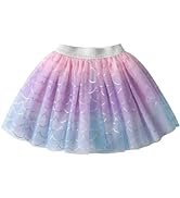 Amazon.com: DXTON Kids Girls Tutu Dresses Toddler Rainbow Flower Tulle ...