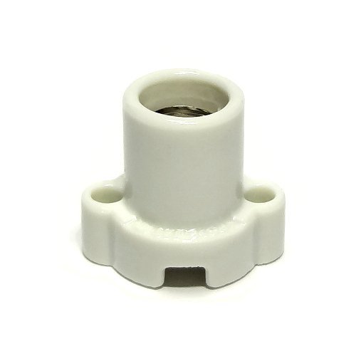 Amazon | 青山電陶 E17耳付レセップ 磁器製 E17-13 | ライトソケット | DIY・工具・ガーデン 通販