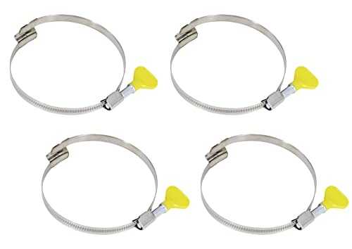 DUST COMMANDER KBHC100R spiral hose clamp, set of 4, 100 mm, clockwise ...