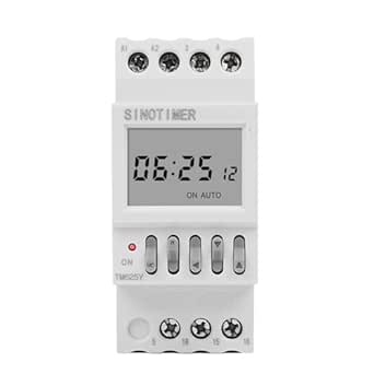 Din Rail Digital Programmable Month Year Cycle Timer Switch Time Relay ...