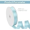 Amazon.com: Isaspire 1" Width x 100 Yards Satin Ribbon, Light Blue ...