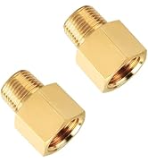 Amazon.com: Brass Pipe Fittings, SUNGATOR 1/2 Inch Male x 1/2 Inch ...