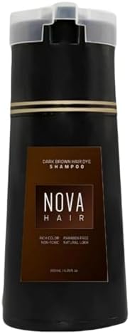 Amazon.com: Bupposes Nova Natural Chestnut Brown Hair Color Shampoo for ...