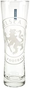Amazon.com: Chelsea FC Official Product Pint Larger Glass Club Crest ...