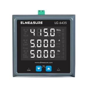 Multi Function Meter LG6435,MFM Class 1.0,RS485,5A Inbuilt ELMEASURE ...
