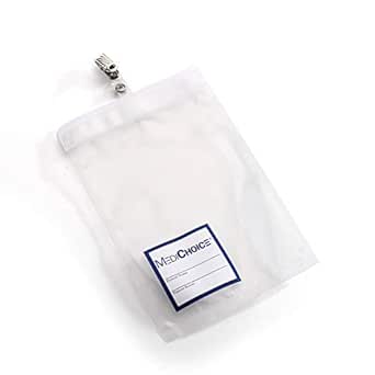 MediChoice Telemetry Pouch, Pre-Attached Patient ID Label, Hook & Loop ...