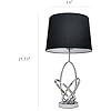 Elegant Designs LT1006-CHR Mod Art Polished Chrome Table Lamp with ...