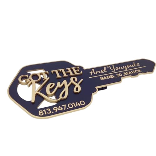 Amazon.com: REAL ESTATE STORE Key Sold Sign, Closing Photo Prop, Modern ...
