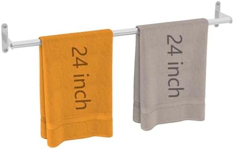 Amazon.com: HOMOTEK Towel Bar Adjustable Bathroom Towel Holder Rod from ...