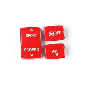 Center Console Gear Sport Eco Drive Mode Switch PDC DSC Off ABS Red ...
