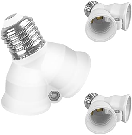 Leviton 128 15 Amp, 660 Watt, 250 Volt, Twin Light Socket Adapter ...