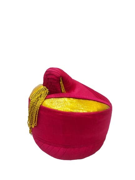 Buy PRIYAKANT SAFAWALA Handstitch Ready To Wear rani color Puneri Tilak ...