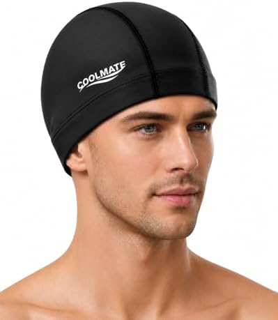 Amazon.com : COOLMATE Fabric Swim Cap for Adult Women Men Kid 3 4 6 8 ...