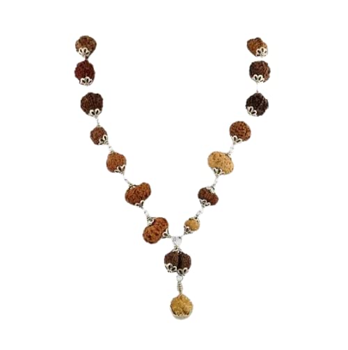 USPTO 1 to 21 Mukhi Rudraksha Shahi Indrani Mala with Gauri Shankar ...