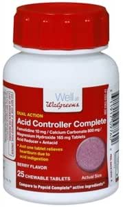 Amazon.com: Walgreens Acid Controller Complete Chewable Tablets, Berry ...