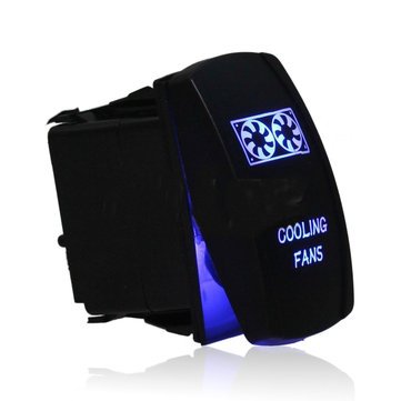 Atoz prime 12-24V 5Pin ON / OFF Rocker Switch LED Cooling Fan Rocker ...