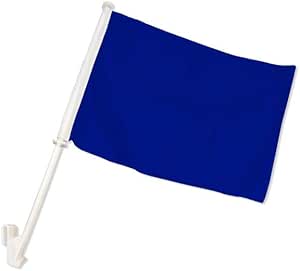 Amazon.com : Royal Blue Solid Color Double-Sided Car Flag- 1 Dozen Pack ...
