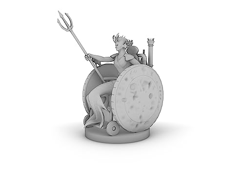 Amazon.com: Merfolk on a Battle Wheelchair Tabletop DND Gaming ...